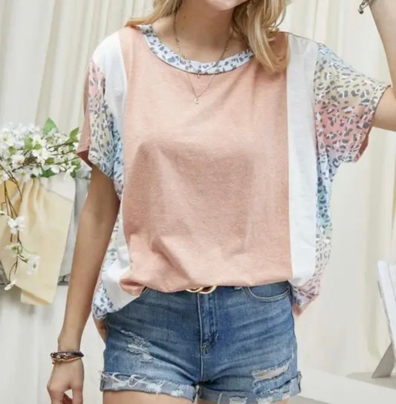 Cheetah Block Top – Positively Fancy Boutique